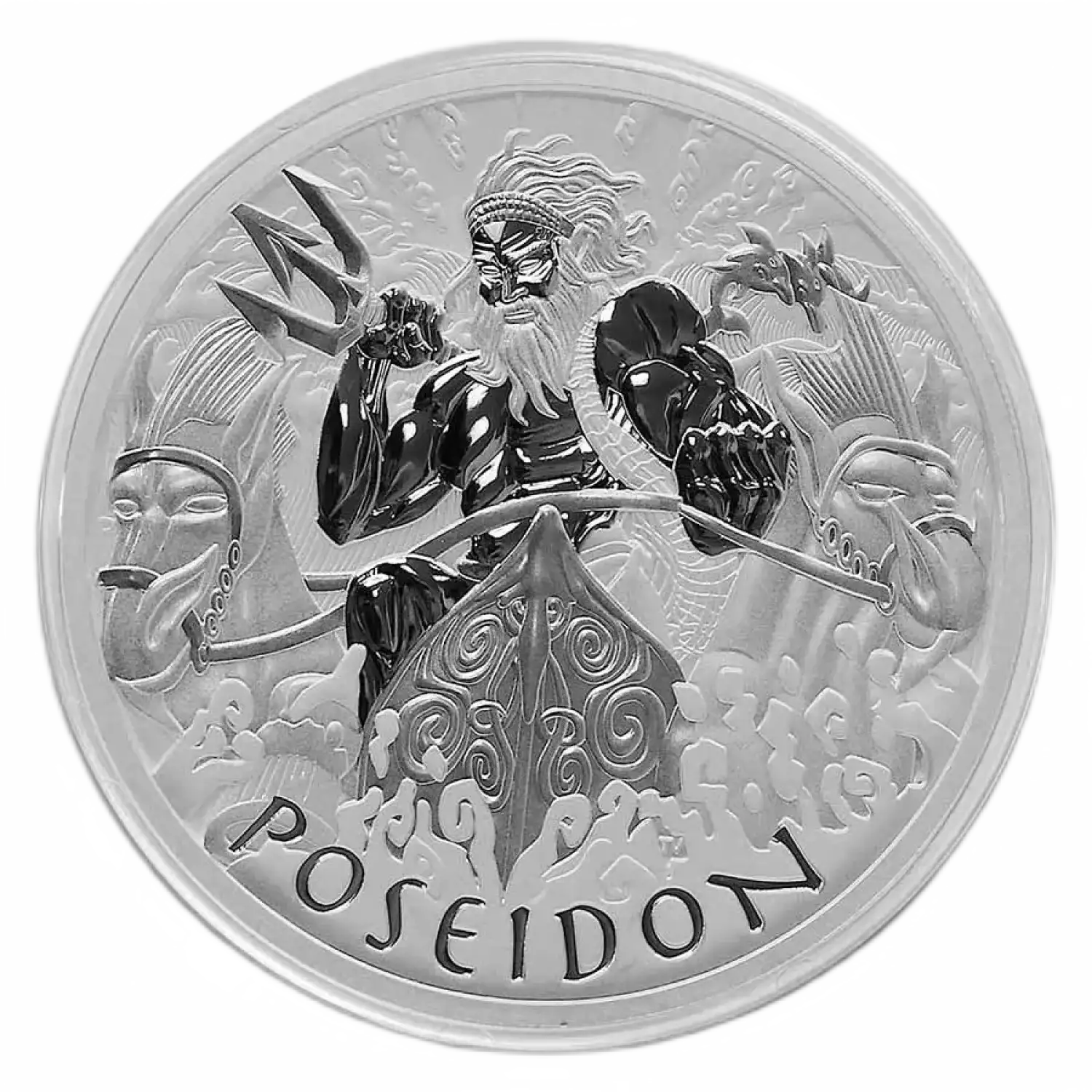 2021 Tuvalu 1 oz Silver Gods of Olympus Poseidon BU Coin - Stackers ...
