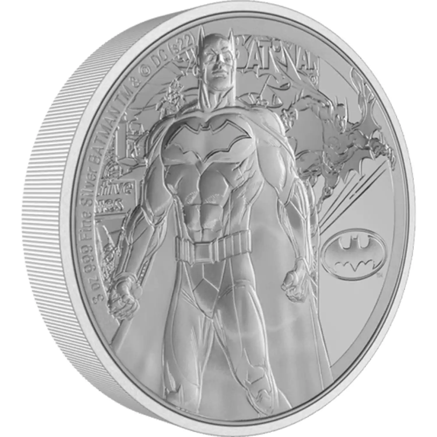 BATMAN - 2022 3oz Silver Coin - Stackers Gold Bullion, LLC